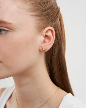 FABLE ENGLAND Star Pearl Stud Earrings