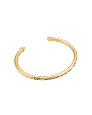 FABLE ENGLAND Larkspur Bangle - Gold