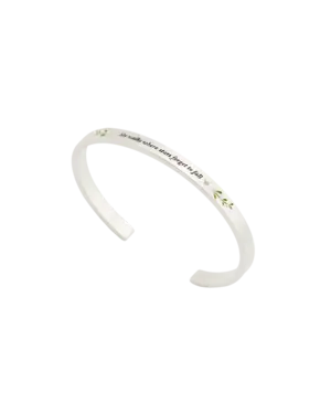 FABLE ENGLAND Larkspur Bangle - Silver