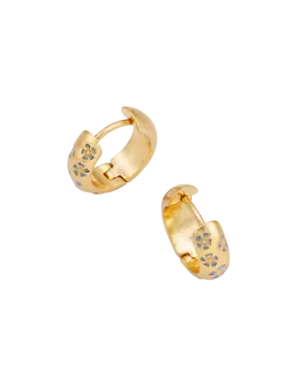 FABLE ENGLAND Periwinkle Huggie Earrings