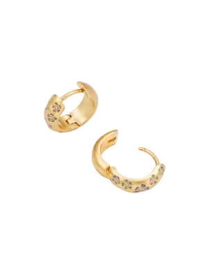 FABLE ENGLAND Periwinkle Huggie Earrings