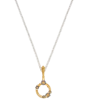 FABLE ENGLAND Larkspur Magnifying Glass Necklace