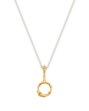 FABLE ENGLAND Larkspur Magnifying Glass Necklace