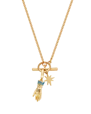 FABLE ENGLAND Palm Of Your Hand Pearl Toggle Necklace