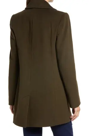 MYCRA PAC Fleurette Boyfriend Wool Double Breasted Peacoat