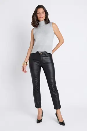 THE NOLI SHOP Elaine Coated Skinny Jeans