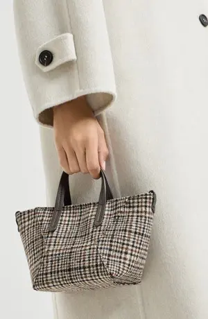 Brunello Cucinelli Prince Of Wales Bc Duo Mini Bag
