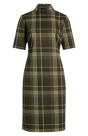 Anne Klein Mock Neck Midi Sheath Dress