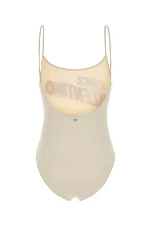Valentino Garavani Ivory Stretch Nylon Swimsuit
