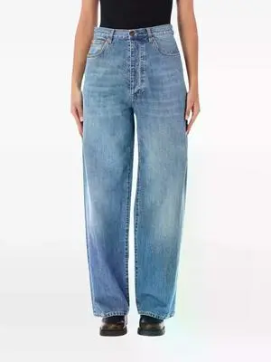 FORTELA Jaron Embroidered-logo Wide-leg Jeans