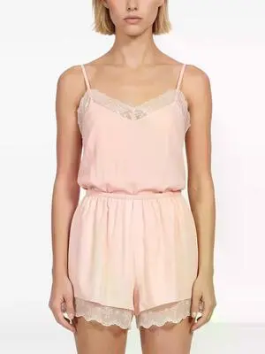 SIMONE ROCHA Lace-trimmed Camisole Top - Pink