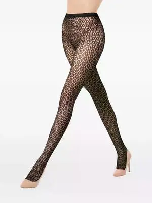 Wolford Floral-jacquard Net Tights
