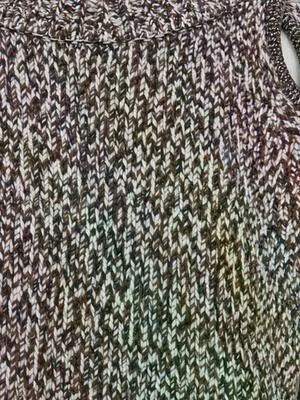 SESSUN Mannrey Cut-out Marl-knit Sweater