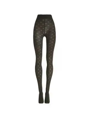 Wolford Daisy Jacquard-knit Tights - Black