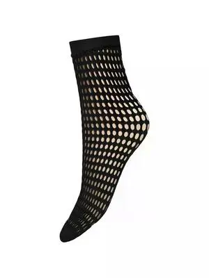 Wolford Perforated-knit Seamless Socks - Black