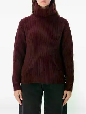 FORTELA Leona Ribbed-knit Roll-neck Sweater - Red