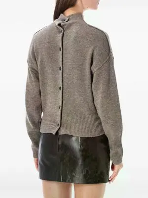 THE GARMENT Button-back High-neck Sweater