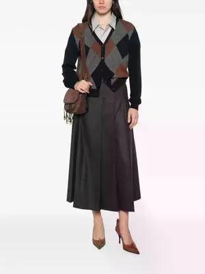 Prada Argyle Cashmere Cardigan