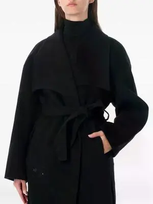 THE GARMENT Belted Shawl-collar Coat