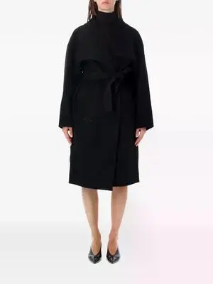 THE GARMENT Belted Shawl-collar Coat