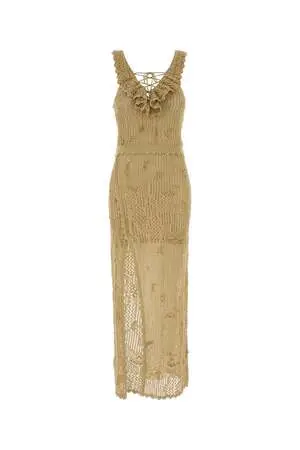 Isabel Marant Étoile Beige Crochet Ornella Dress - Brown
