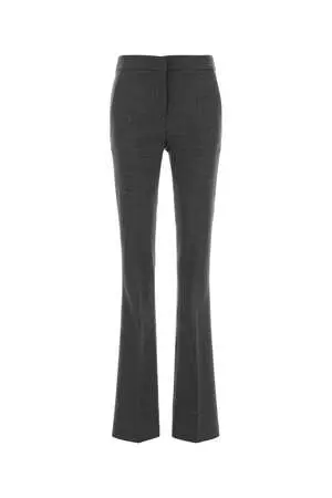 Blumarine Grey Stretch Gabardine Pant