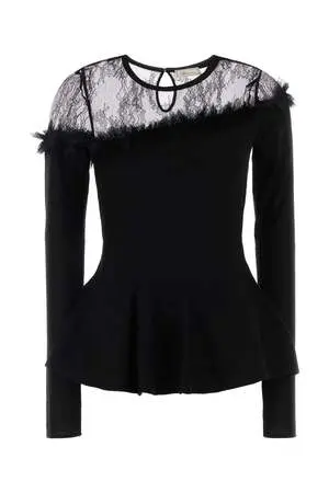 Blumarine Wool Sweater - Black