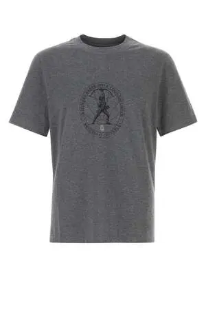 BRUNELLO CUCINELLI Dark Grey Cotton T-shirt - Gray