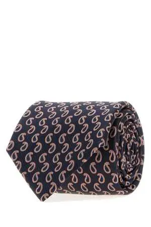 Brioni Embroidered Silk Tie - Multicolor
