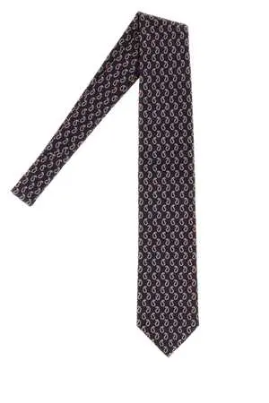 Brioni Embroidered Silk Tie - Multicolor