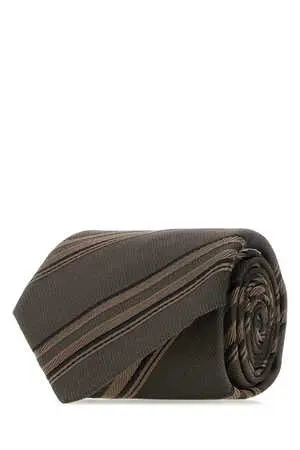 Brunello Cucinelli Embroidered Silk Tie - Multicolor