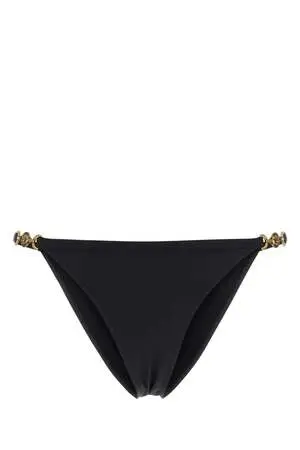 Versace Stretch Nylon Bikini Bottom - Black