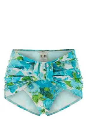 Chloé Printed Stretch Nylon Bikini Bottom - Multicolor