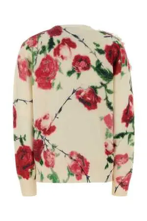 Blumarine Printed Wool Blend Cardigan - Multicolor