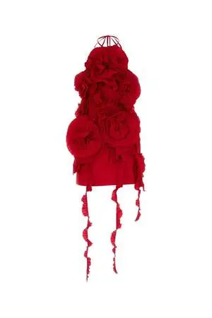 Blumarine Taffeta Mini Dress - Red