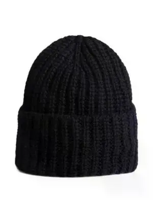 SCAGLIONE Chunky-knit Beanie Hat - Black