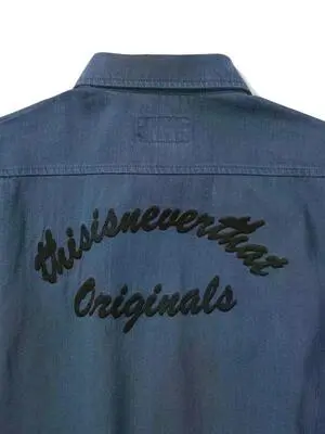 THISISNEVERTHAT Logo-embroidered Button-down Shirt
