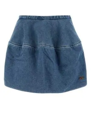 Loewe Denim Mini Skirt - Blue