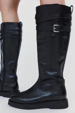 Anthropologie Tall Ridg Boots - Black