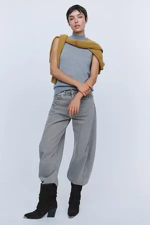 Anthropologie 100% Cashmere Sleeveless Sweater - Grey