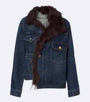 Sacai Asymmetric Denim Jacket