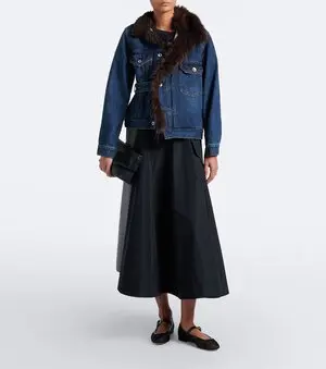 Sacai Asymmetric Denim Jacket