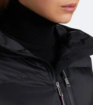 YVES SALOMON Hooded Down Ski Suit - Black