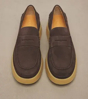 TOD'S Suede Platform Loafers