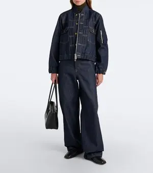 Sacai Belted Wide-leg Jeans