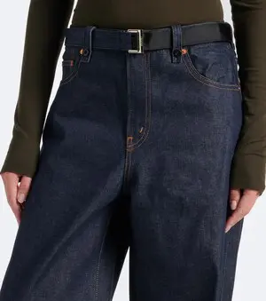Sacai Belted Wide-leg Jeans