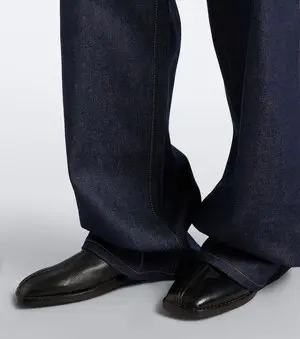 Sacai Belted Wide-leg Jeans