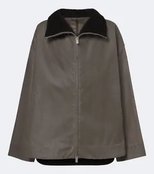TOTEME Coated Cotton Jacket - Green