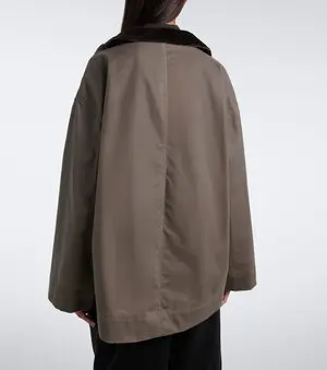 TOTEME Coated Cotton Jacket - Green