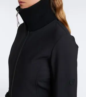 YVES SALOMON Belted Shearling-trimmed Ski Suit